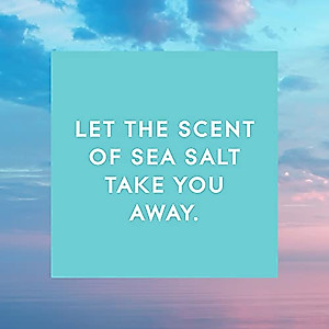 Glade Candle Sky & Sea Salt, Fragrance Candle Infused with Essential Oils, Air Freshener Candle, 3-Wick Candle, 6.8 Oz, 3 Count