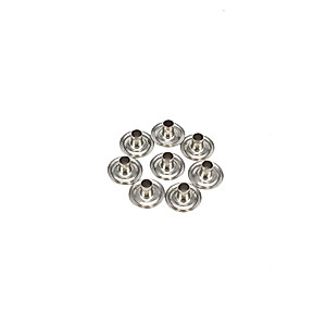 Snap Fasteners，HKOO Snap Fasteners 100% Stainless Steel Boat Marine Canvas Upholstery Snaps Cap - Socket - Stud - Eyelet All Four Parts，15mm Cap (80 Pieces) (5/8＂Stainless Steel)