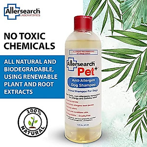 Allersearch Pet+ Anti-Allergen Dog Shampoo 16 Oz