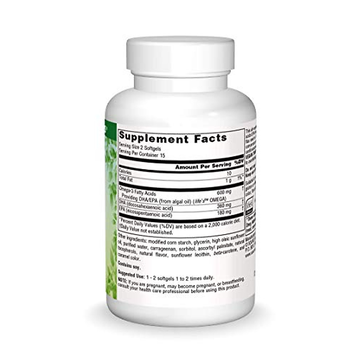 Source Naturals Vegan True, Non-Fish Omega-3s, EPA-DHA Supports Heart and Brain Health*, 300 mg - 30 Vegan Softgels