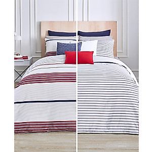Lacoste Milady Duvet Set, Twin/TwinXL, Red