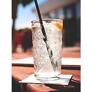 5,000 Black Paper Straws Length 7.67" Diameter 6mm Disposable Drinking Biodegradable Dye Free Bulk Straw | Canada Brown (Black)