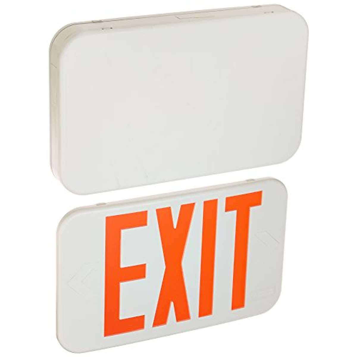 Lithonia Lighting EXR EL M6 Contractor Select LED Backup Battery Exit Emergency Sign, Back Up, Red Text - EXR LED EL M6