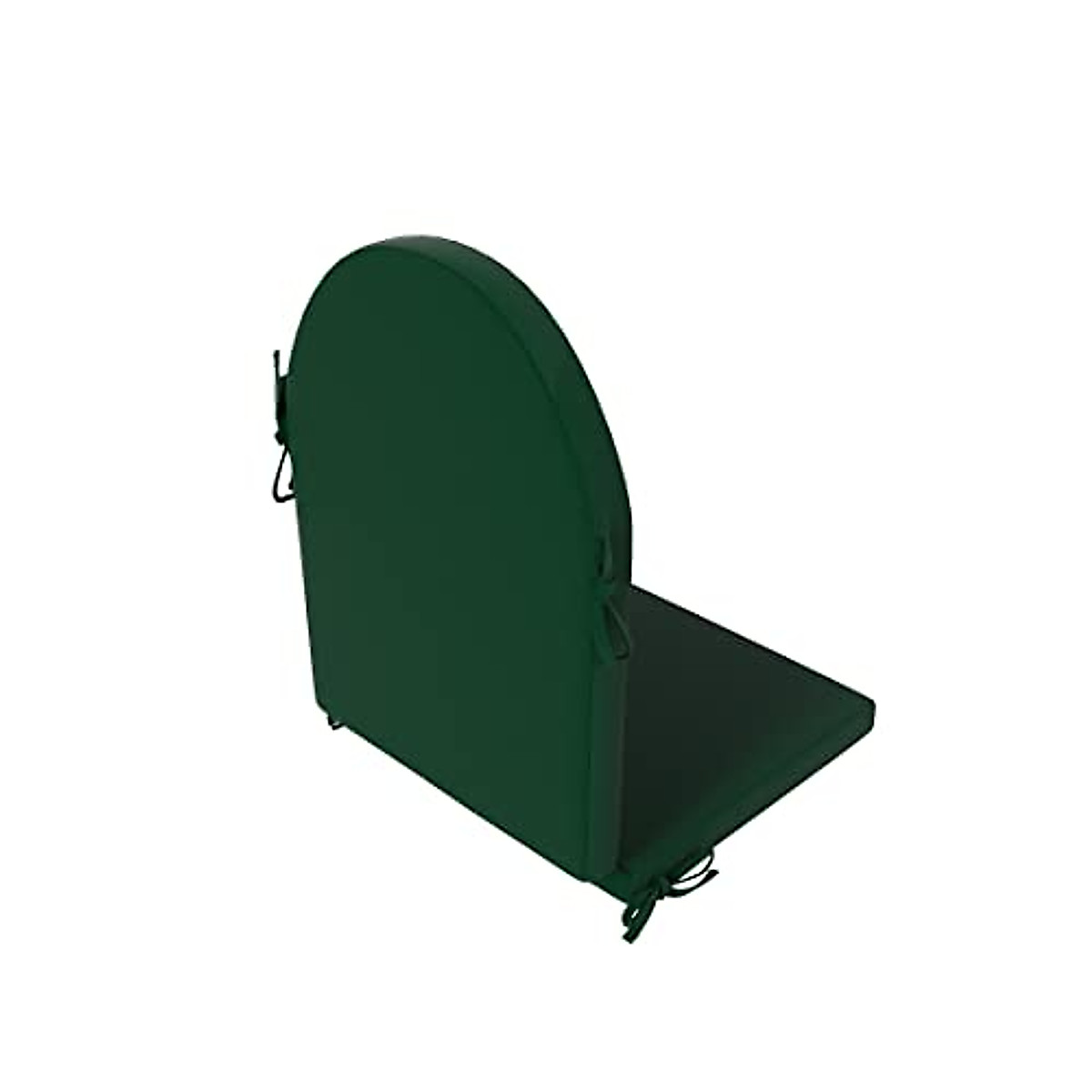 WO Comfortable Seat and Back Cushions for Backyard Garden Adirondack Chairs or Outdoor Patio Seat or Indoor Lounge, UV and Fade Resistant, Water Resistant, (Dark Green)