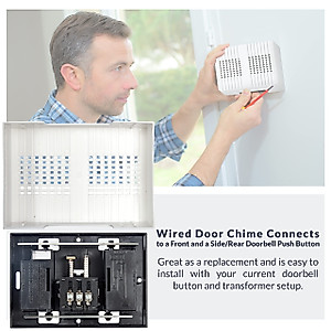 Newhouse Hardware CHM4 Doorbell Chime, White