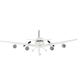 PLRB TOYS RC Plane Remote Control Airplane RC Plane,2.4Ghz DIY 2 Channels Radio Control Airplane Built in 6-Axis Gyro, A380 RC Aircraft EPP Foam Glider for Beginner (Two Batteries)
