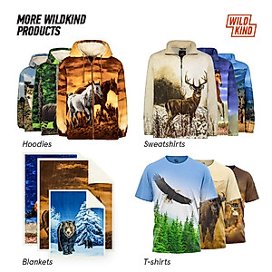 Fleece Sherpa Receiving Baby Blanket - Boys Girls Thick Soft Poly Double Layer Plush Minky Comfy Blankets for Infants Toddlers & Pets with Printed Wild Horses Imagery Throws Size 30" X 42"