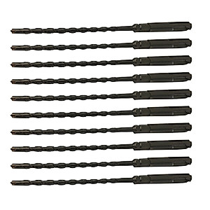 10PCS, 3/16" x 7", SDS Plus Hammer Drill Bit