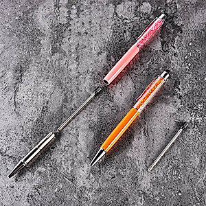 24 Pieces Ballpoint Pen Refills for Diamond Crystal Stylus Pens, 2.75 Inches (Black Ink)