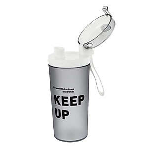 Healifty 1pc Frosted Shaker Cup Sports Plastic Bottle Large Capacity Water Bottle Plastic Drinking Bottle Portable Water Bottle Sports Water Kettle Plastic Water Bottle Outdoor Water Kettle
