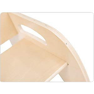 Foundations Simple Sitter Low Wood Feeding Chair with Safety Harness (9 Inch)