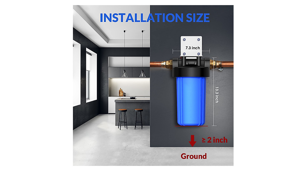 SimPure Whole House Water Filter Housing & Sediment Filters