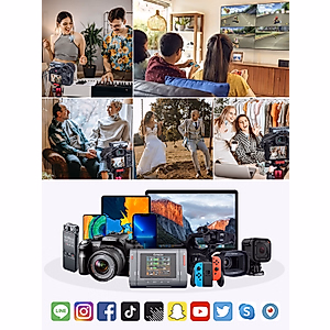 SYNCO Wireless Lavalier Microphone, G3 Lapel Mic White Triple Channel Transmission up to 250m for DSLR Camera Smartphone Laptop for YouTube Streaming Vlogging, Wireless-Lavalier-Recording-Video-Mic