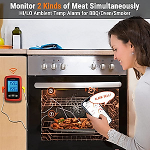Digital Meat Thermometer, Wireless Bluetooth and Instant Read BBQ Thermometer, for Oven, Kitchen Cooking, Grilling, Candy Making, Gifts.
