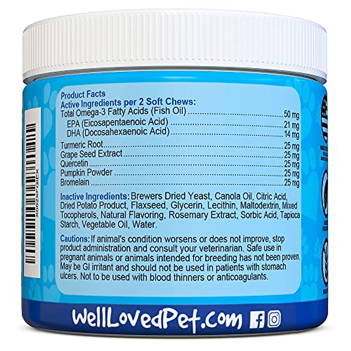 Well Loved Dog Allergy Chews - Dog Allergy Relief, Made in USA, Vet Developed, Hot Spot Treatment for Dogs, Dog Itch Relief, Anti Itch for Dogs, Dog Vitamins, Dog Skin Allergies Treatment, 120 Count
