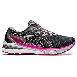 ASICS Women's GT-2000 10 Running Shoes, 7, Sheet Rock/Pink Rave