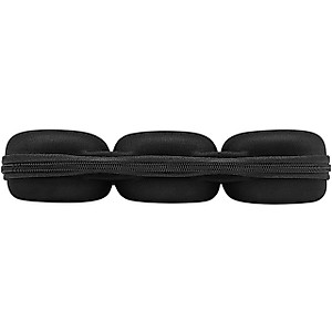 WATCHPOD Triple Watch Travel Case Storage Organizer For 3 Watches | Tough Portable Protection w/Zipper Fits All Wristwatches & Smart Watches Up To 50mm (Black)