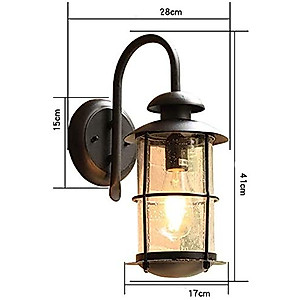 Outdoor wall light American Waterproof Outdoor Courtyard Home Door Garden Balcony Wall Sconce Outdoor Simple Corridor Villa Aisle Aluminum Wall Light E27 Lawn Wall Hanging Lamp Hanging Wall Mount Ligh