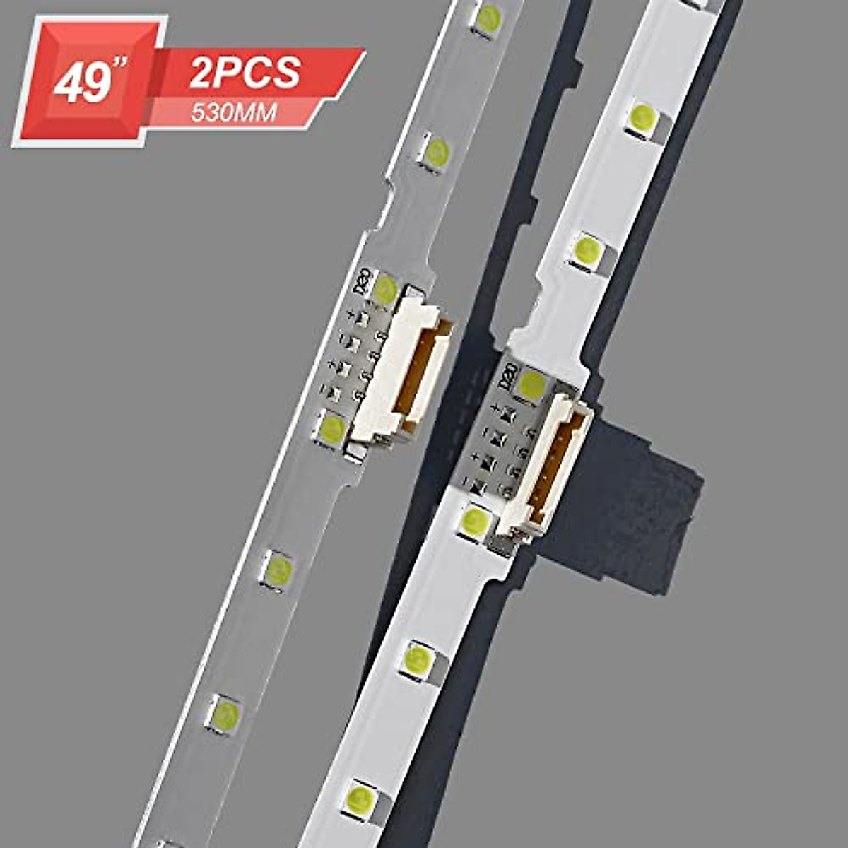 SENHE Backlight Strip 38 LEDs Fit for Samsung 49"TV AOT_49_NU7300_NU7100_2X38_3030C_d6t-2d1_19S2P Rev.v4 UE49NU7140 UE49NU7100