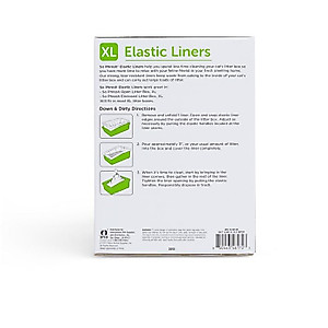So Phresh Elastic Litter Liners for Cats, 38.3" L X 17.3" W, Count of 30