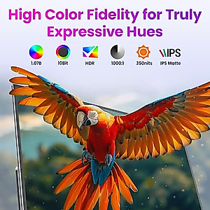 Upperizon Portable Gaming Monitor 16 Inch QHD 2.5K 2560X1600 16:10 100 Hz 100% sRGB 10 Bit Travel Monitor for MacBook, Laptop, PC, Surface, Game Console, VESA Compatible, with Kickstand & Sleeve