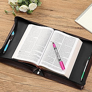 Mr. Pen- Bible Cover for Men, Large(PLEASE PAY ATTENTION TO SIZE), Faux Leather Bible Cover, Bible Cover, Bible Case, Bible Bag, Bible Case for Men, Bible Holder, Bible Carrying Case, Bible Cover Case
