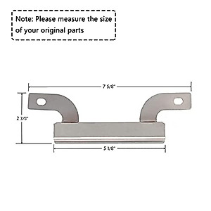 Criditpid Grill Replacement Parts for Brinkman 810-3660-S, 810-3661-F Models. Grill Heat Plate Shields, Pipe Burner Tubes and Crossover Tubes for Brinkman 810-3660-S.