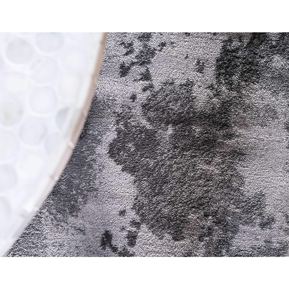 Unique Loom Metro Collection Transitional Abstract Cement Stone Area Rug, 5 ft x 8 ft, Light Gray/Ivory