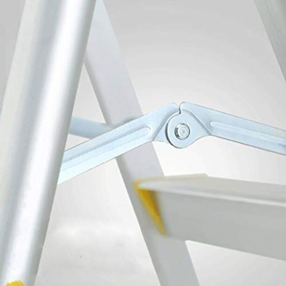 PENGJIE Folding Ladder Step Stool Ladder Stool 2 Step Folding Aluminum Heavy Duty Steel Portable Anti Slip Mat Tread Compact 150 Kg Capacity