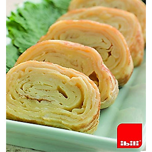 Ibili Square Japanese Omelette Pan / Egg Pan Skillet, Tamagoyaki Pan, PFOA-Free, Dishwasher Safe, Double Non-Stick Coating, Bakelite Handle, 5.9" x 7" x 2.3" - Made in Spain