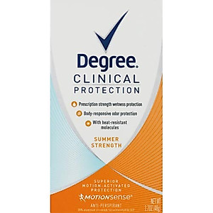 DEGREE DEGREE clinical protection summer strength antiperspirant deodorant, 1.7 Ounce (Pack of 3)
