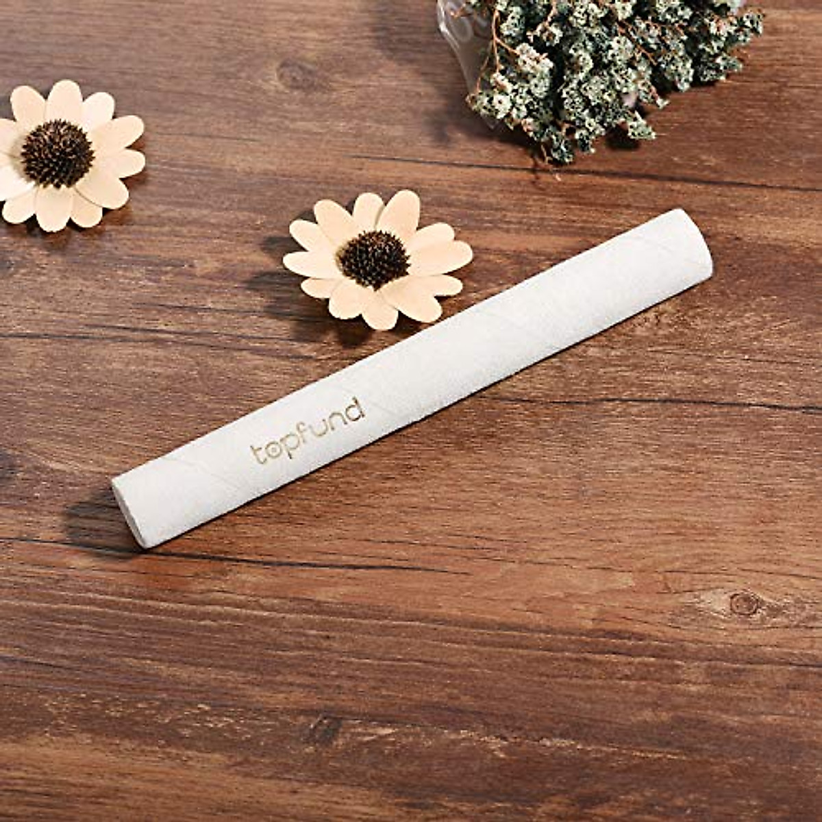 TOPFUND Crystal Singing Bowl Solid Beech Wood Long Suede Mallet