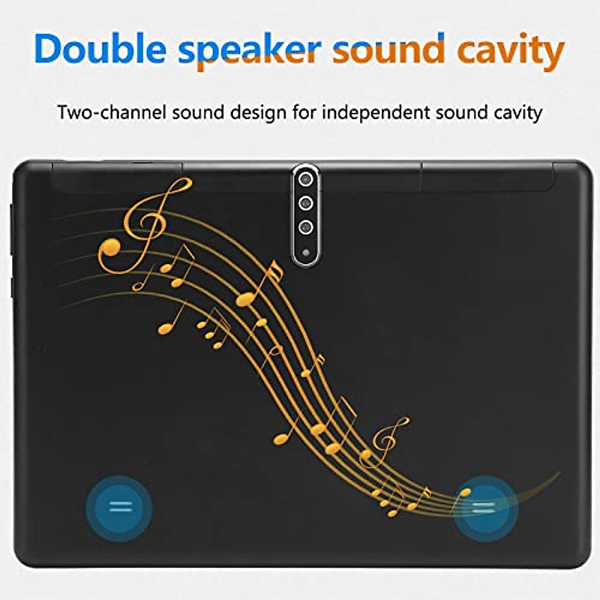 Calling Tablet, 1960x1080IPS for Android11 Dual Camera 100‑240V 4GB 64GB 10.1in Tablet for Play (US Plug)