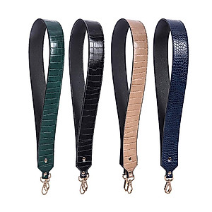 Umily Women Crocodile Cross-Body Strap Replacement Rivet Wide 4.5cm Purse Strap Handbags Shoulder Bags Strap 100cm