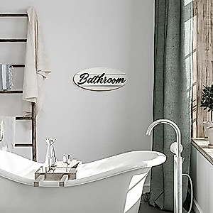 3 Pieces Farmhouse Bathroom Signs Pantry Signs Wall Decor Laundry Wooden Signs Rustic Hanging Bathroom Pantry Laundry Wood Art Printed Decor for Home Door Room Wall Decoration (Cute Style)