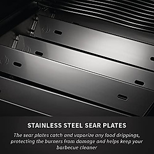 Napoleon PRO665RSIBNSS-3 Prestige PRO RSIB Natural Gas Grill, 665 sq.in. + Infrared Side and Rear Burners, Stainless Steel