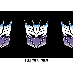 Transformers OFFICIAL Vintage Decepticon Logo 18 oz Insulated Water Bottle, Leak Resistant, Vacuum Insulated Stainless Steel with 2-in-1 Loop Cap