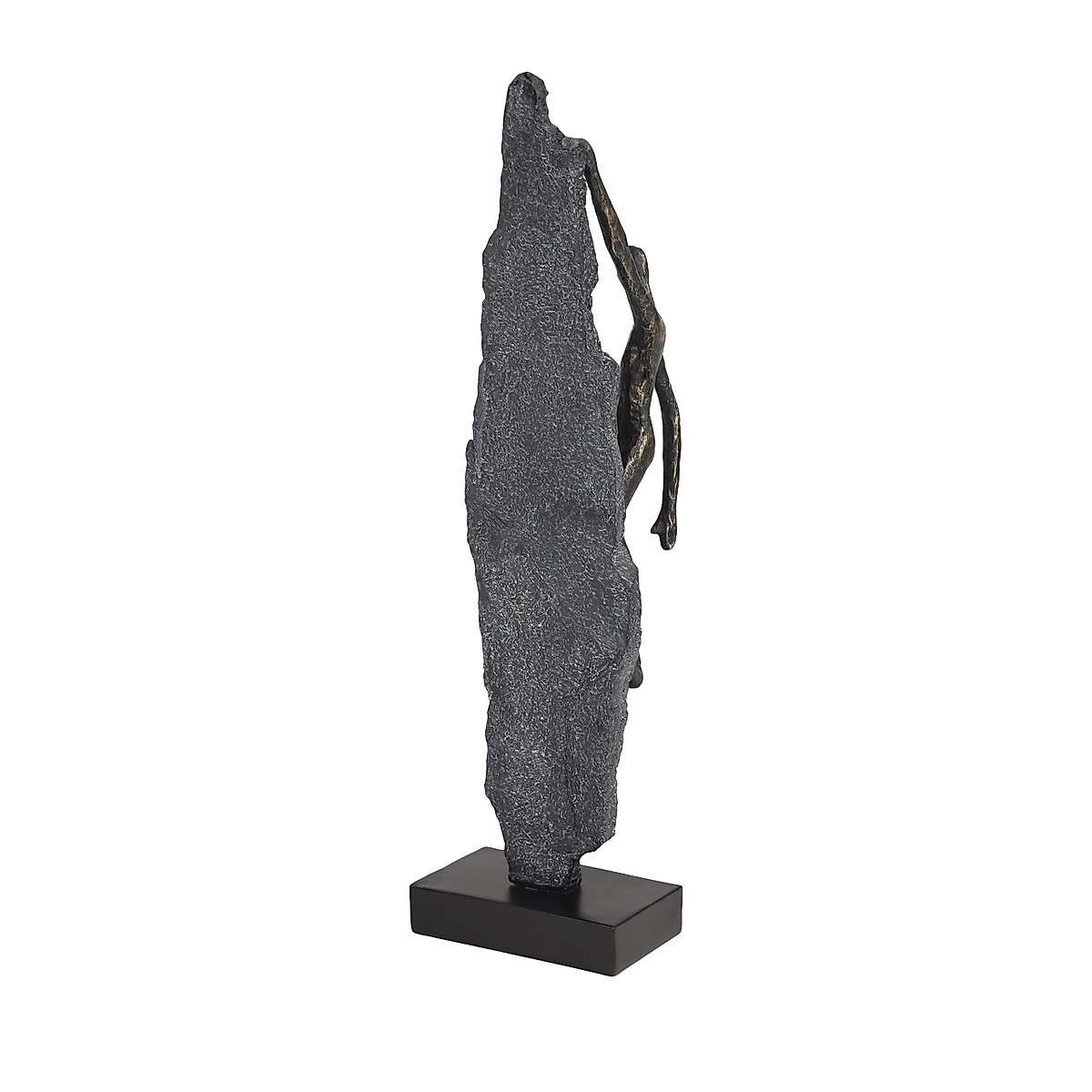 Deco 79 Polystone People Decorative Sculpture Climbing Home Decor Statue, Accent Figurine 6" x 5" x 19", Bronze