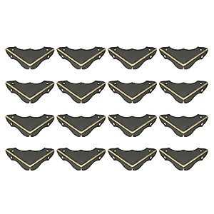 uxcell Metal Desk Corner Protectors Table Edge Cover Guard 40x40x9mm Bronze Tone 4pcs