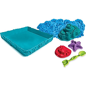 Kinetic Sand - Sandcastle Set with 1lb of Kinetic Sand and Tools and Molds (Color May Vary)