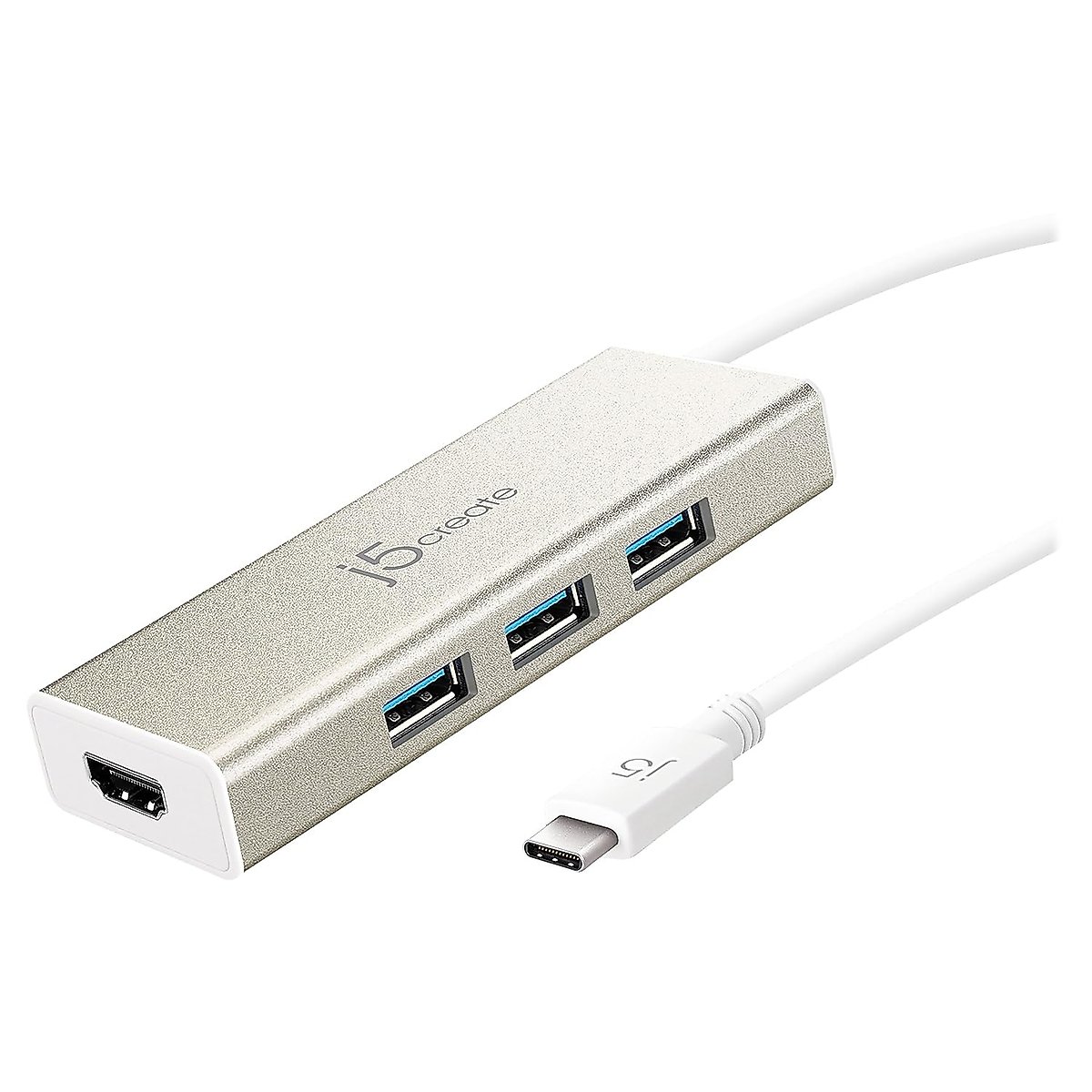 j5create USB 3.1 Type C to 3 USB 3.0 Hub with 4K HDMI Port