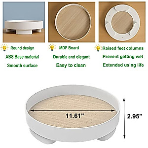 Round Tray, Makeup Perfume Dresser Vanity Organizer Multipurpose Trays for Home Storage And Decor.