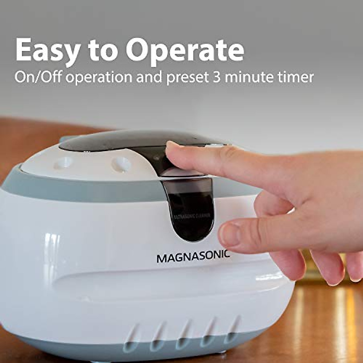Magnasonic Professional Ultrasonic Jewelry Cleaner Machine for Cleaning Eyeglasses, Watches, Rings, Necklaces, Coins, Razors, Dentures, Combs, Tools, Parts, Instruments (CD2800)