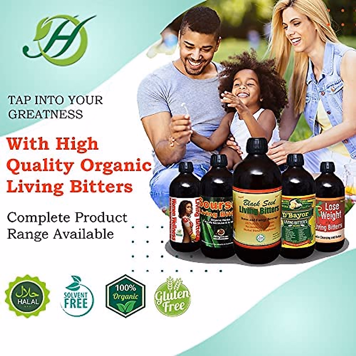 Herboganic Ginger Living Bitters | All Natural Living Bitters | 16 oz