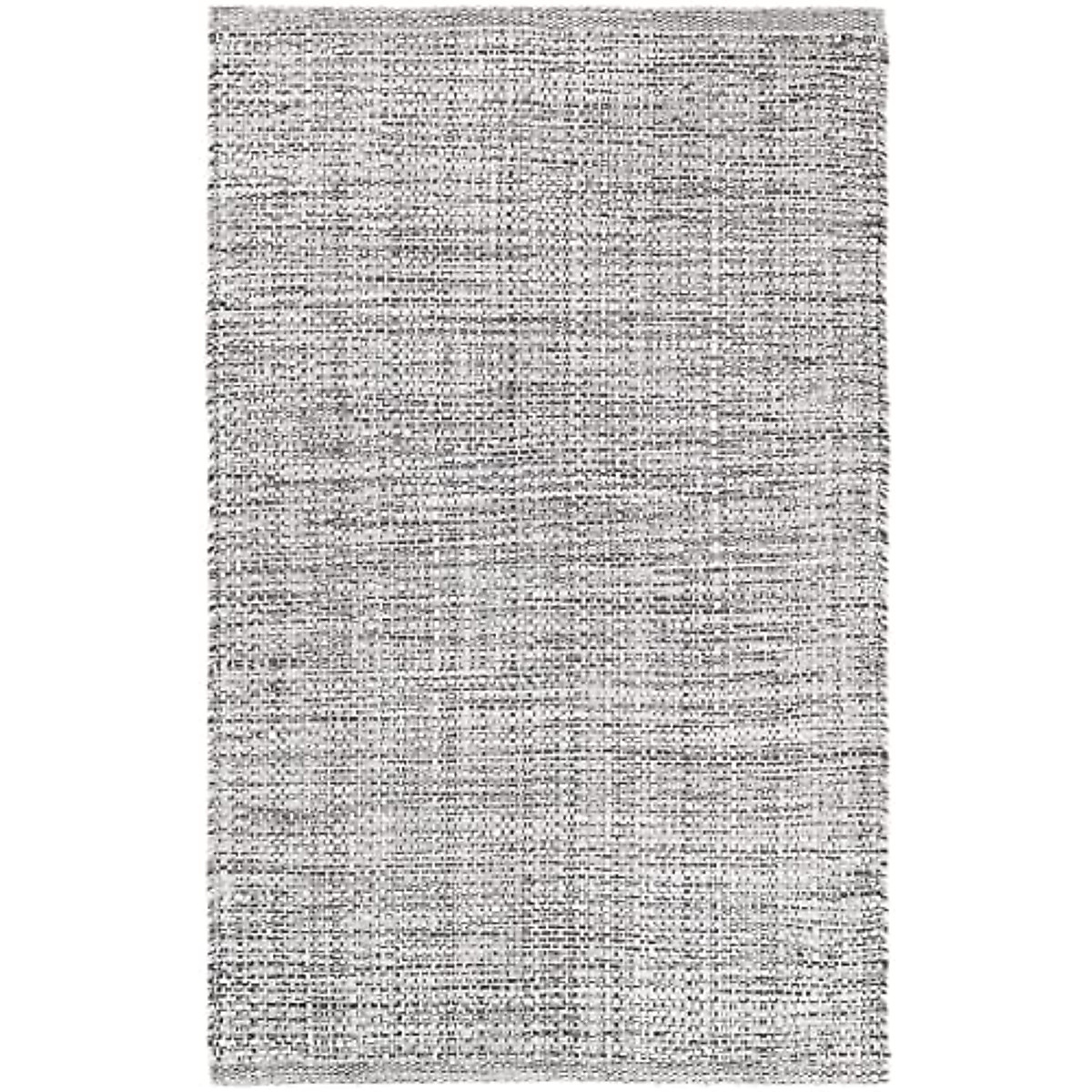 Dash and Albert Fusion Grey Handwoven Indoor/Outdoor Rug, 8 X 10 Feet, Grey Solid Pattern