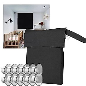 LIFEI [Upgraded] Portable Blackout Shades, Travel Blackout Curtains, Temporary Blackout Blinds, Clever Window Blackout Solution for Baby, Travelers, Night-Shift Workers, Renters