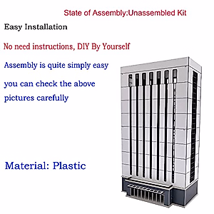 N Scale Buildings 1:150 Train Railway Modern Tall Business Corporate Buildings Office House Assembled Architectural for Model Train Layout