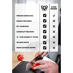 Dalstrong Santoku Knife - 7 inch - Vanquish Series - Forged High Carbon German Steel - POM Handle - Razor Sharp Kitchen Knife Gift- Asian Vegetable Knife - NSF Certified