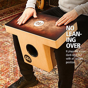 Meinl Percussion Slaptop Cajon Box Drum with Internal Snares and Bass for Acoustic Music — NOT Made in China — Play with Your Hands, Baltic Birch, 2-Year Warranty (TOPCAJ1EB)