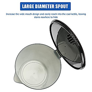 Cabilock 2500ML Plastic Pitcher Iced Tea Pitcher with Lid and Handle Hot Cold Water Carafe Water Pitcher Jug for Juices Beverage Camping Picnics (Black)